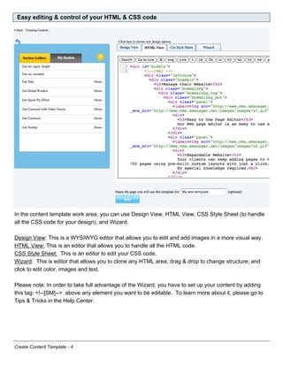 Create content template | PDF