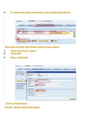 Create customer master | DOC