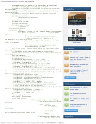 Create custom looping procedures in sql server 2005 tech republic | PDF
