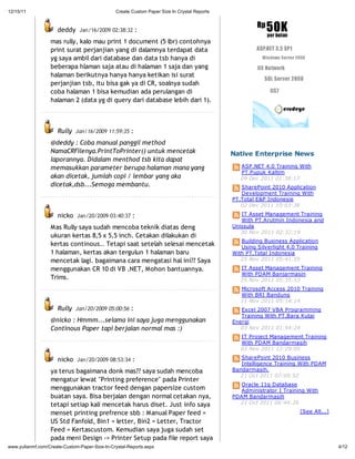 Create custom paper size in crystal reports | PDF
