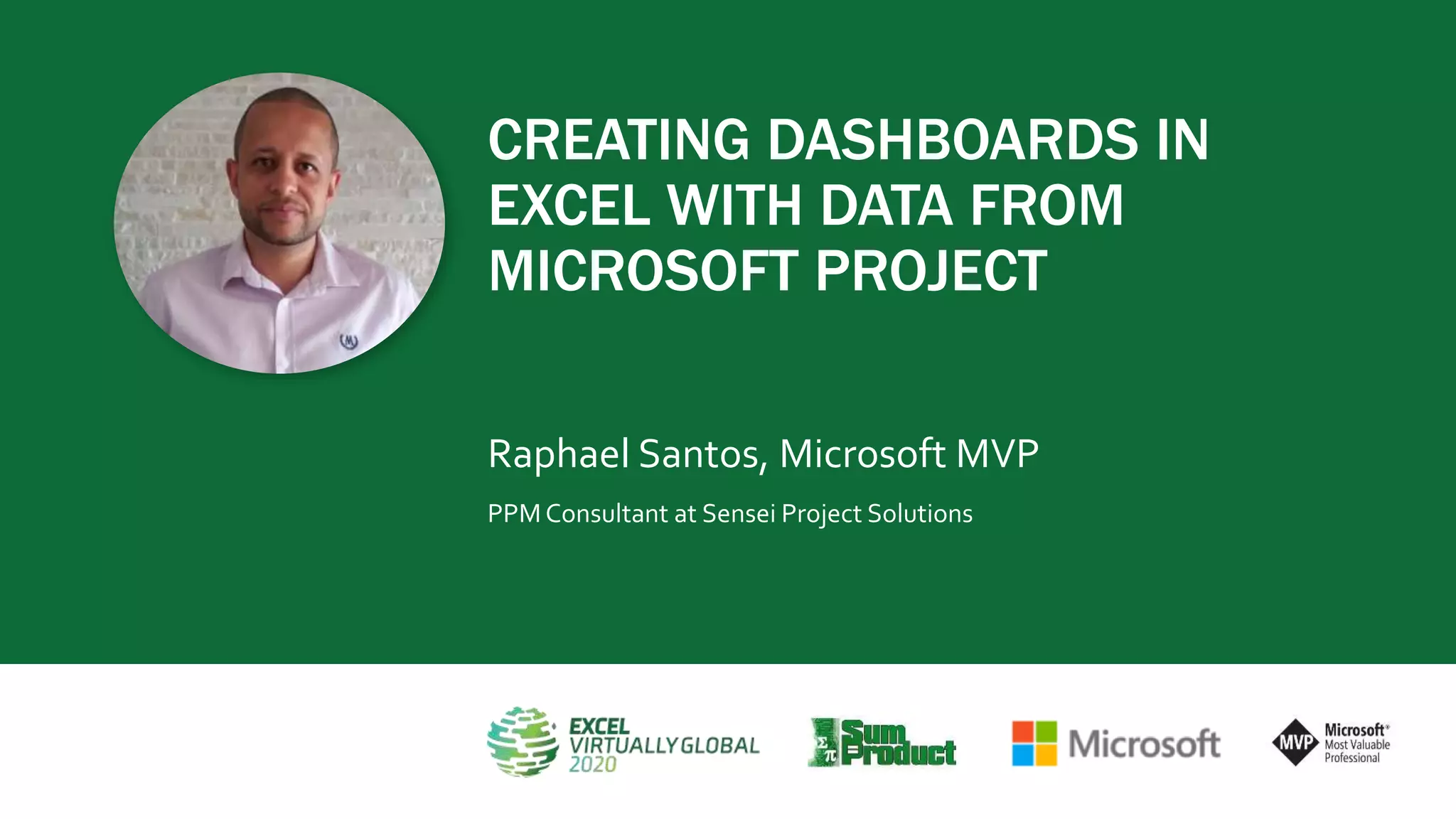 Creating Dashboards in Excel with data from MS Project | PPTX