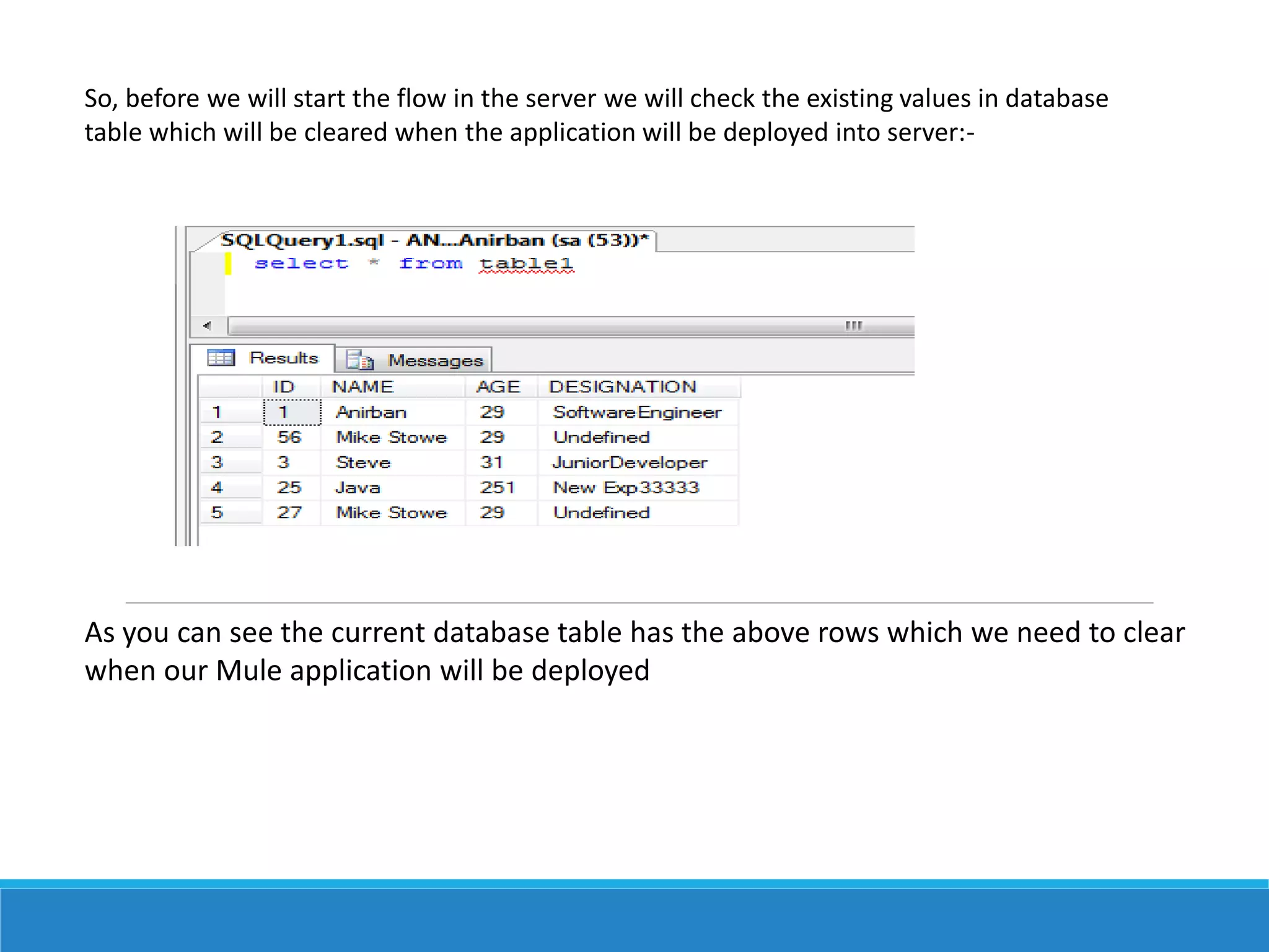 Create database with mule | PPT
