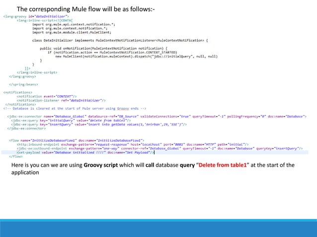 Create Database With Mule Ppt