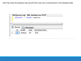 Create database with mule | PPT