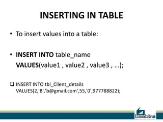 Database design | PPT