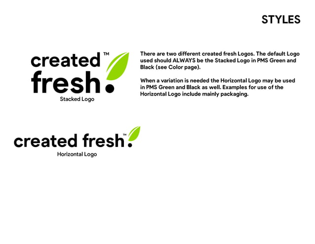 Created fresh Branding Guide | PPT