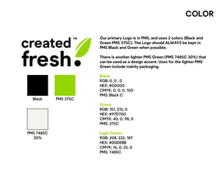 Created fresh Branding Guide | PPT
