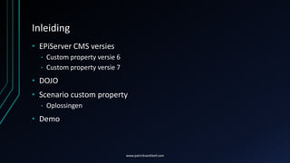 EPiServer - Create dojo property | PPTX