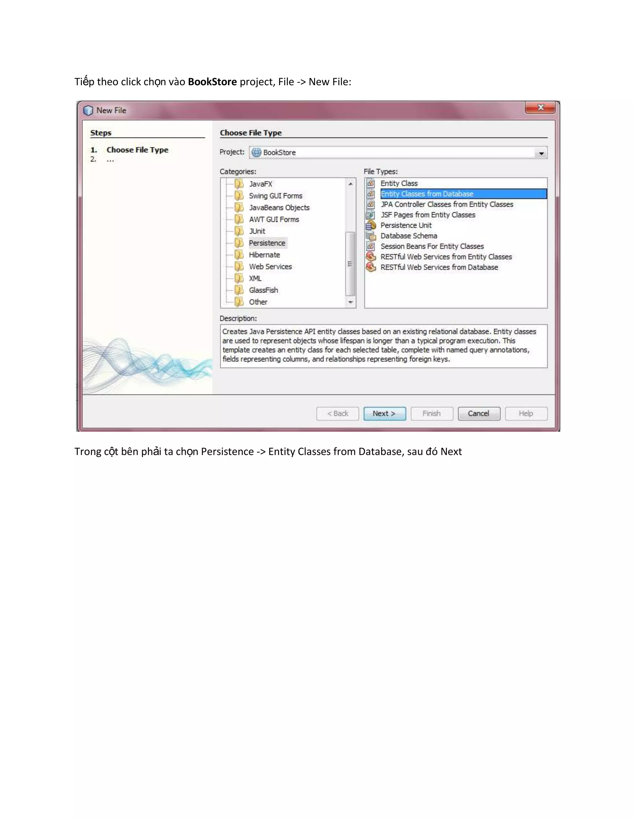 Create JPA, JSF with netbeans 6.8 | DOCX