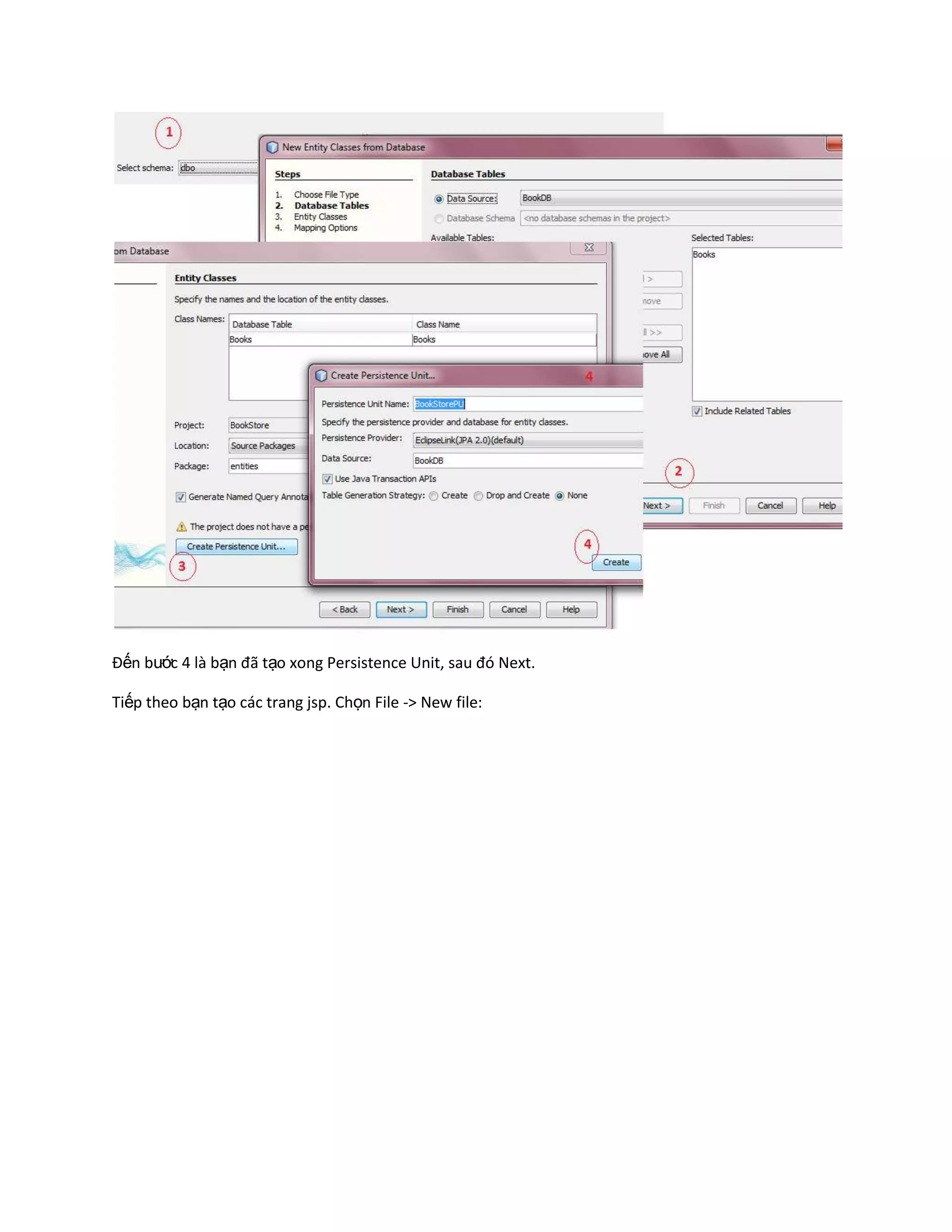 Create JPA, JSF with netbeans 6.8 | DOCX