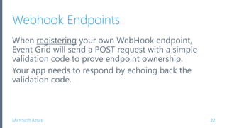 Creating Event Driven Applications with Azure Event Grid | PPTX