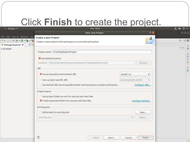 Create And Execute First Hadoop Mapreduce Project Inpptx