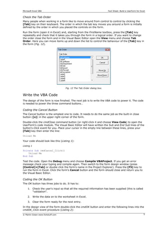 Create formsexcel | PDF