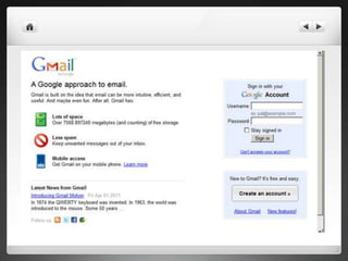 Create gmail account | PPTX