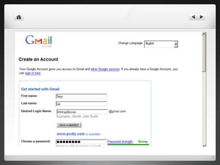 Create gmail account | PPTX