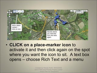 Create a map using Google `My Maps' | PPT