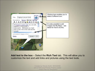 Create a map using Google `My Maps' | PPT