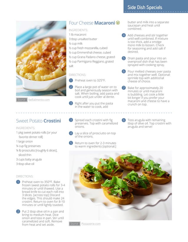 Create Holiday Recipes | PDF