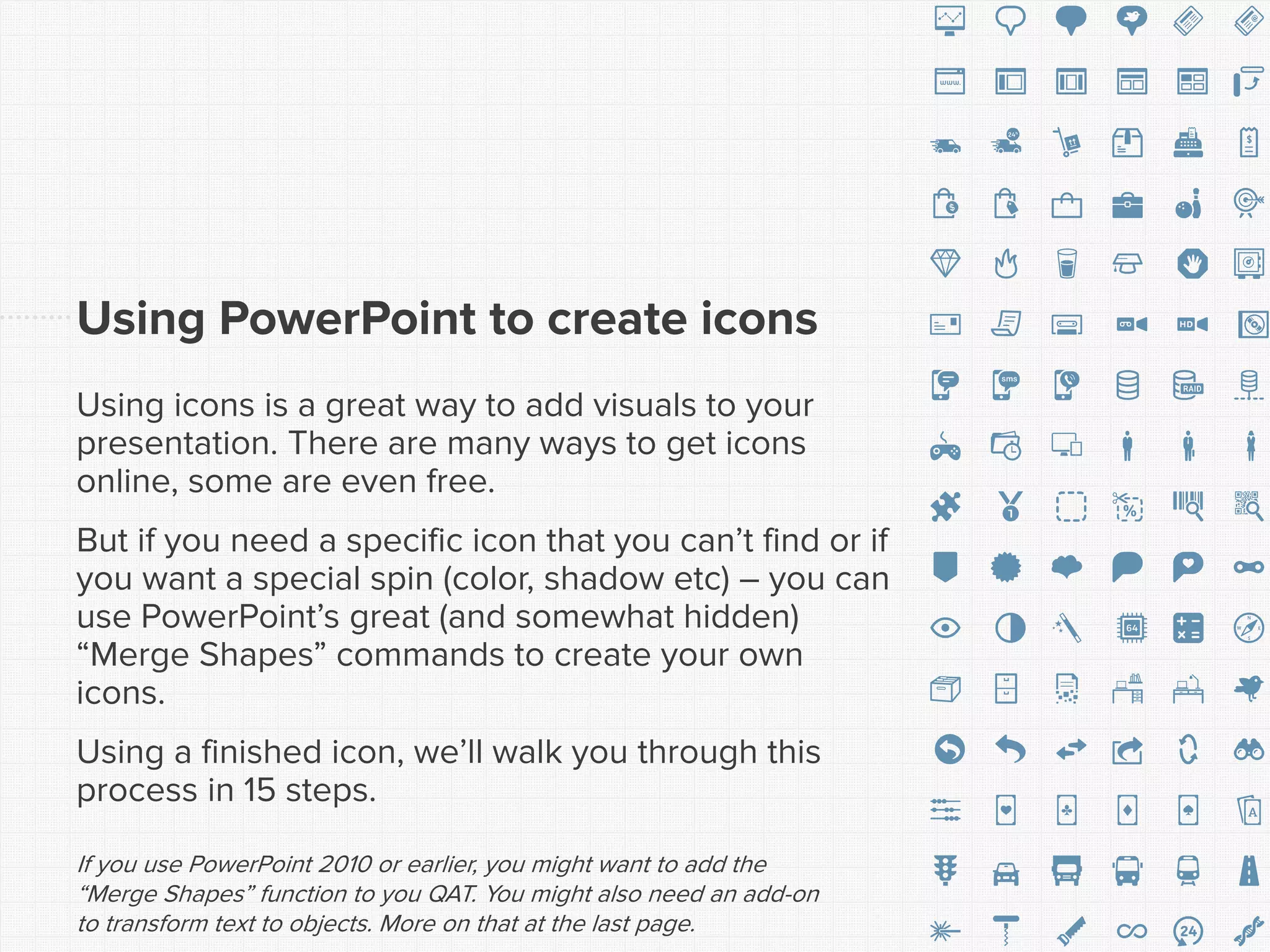 Create icons in PowerPoint