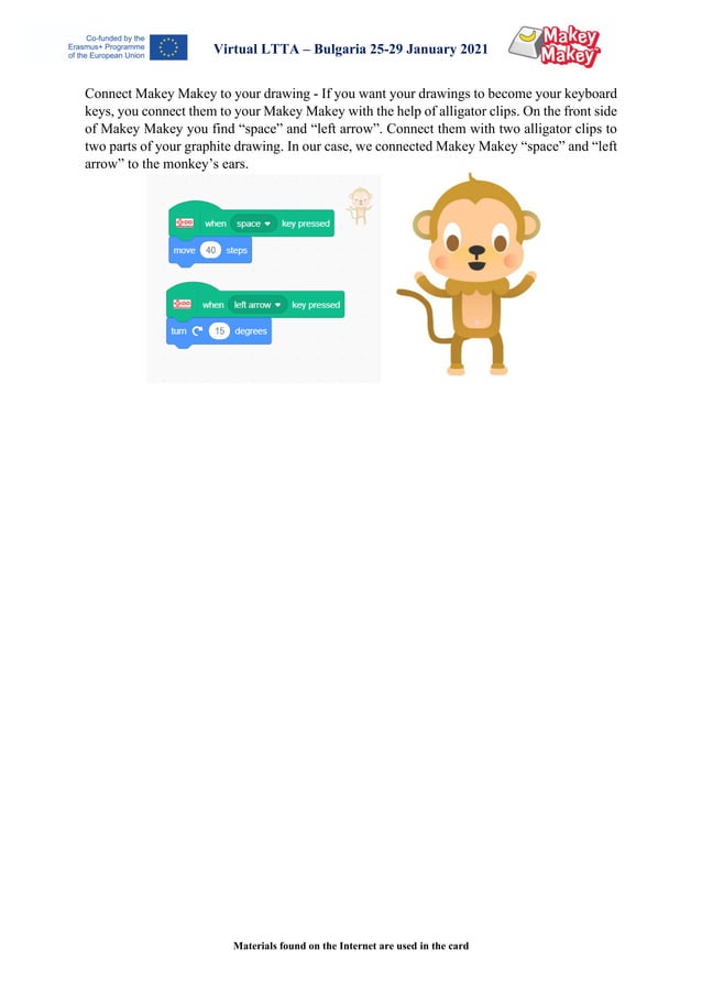 Create interactive drawings with makey makey and scratch | PDF