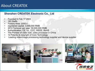 Createk History, Business License , Scale And Structure | PPT