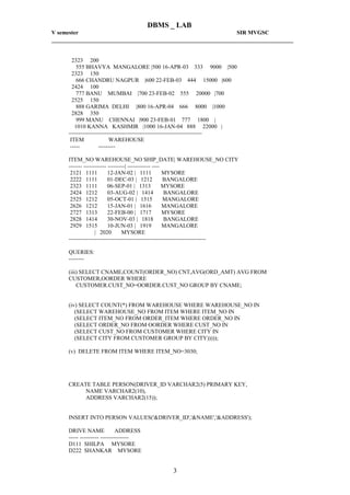 Create mca dbms | PDF