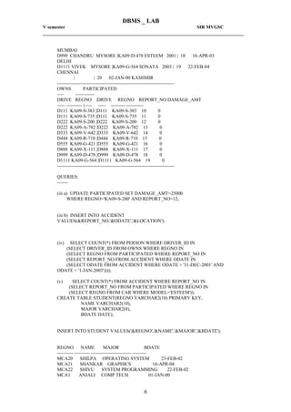 Create mca dbms | PDF
