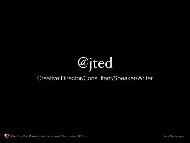 How to Create More Better Different | PPT