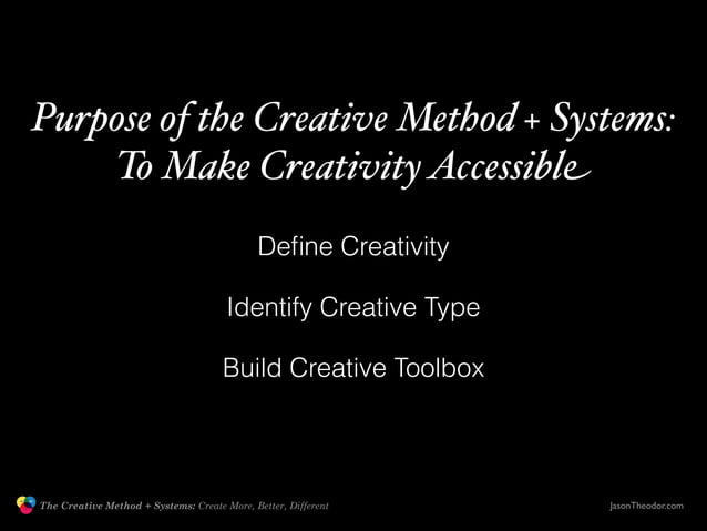 How to Create More Better Different | PPT