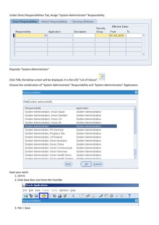 Create new user | PDF