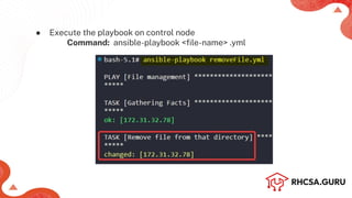 Create or Remove files and directories - RHCE.pdf