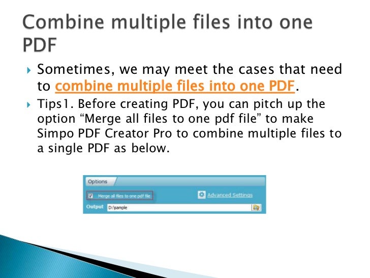 Create Pdf And Combine Multiple Files Into One Pdf