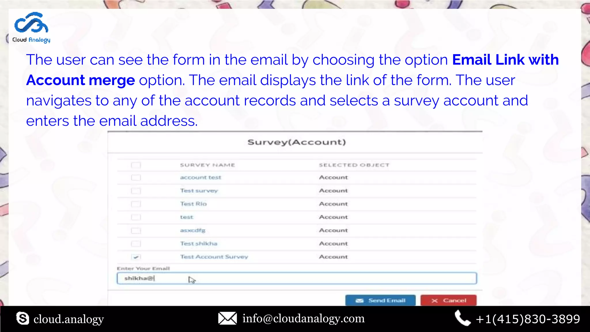 Create Questions with Survey force App | PPTX | Internet | Computing