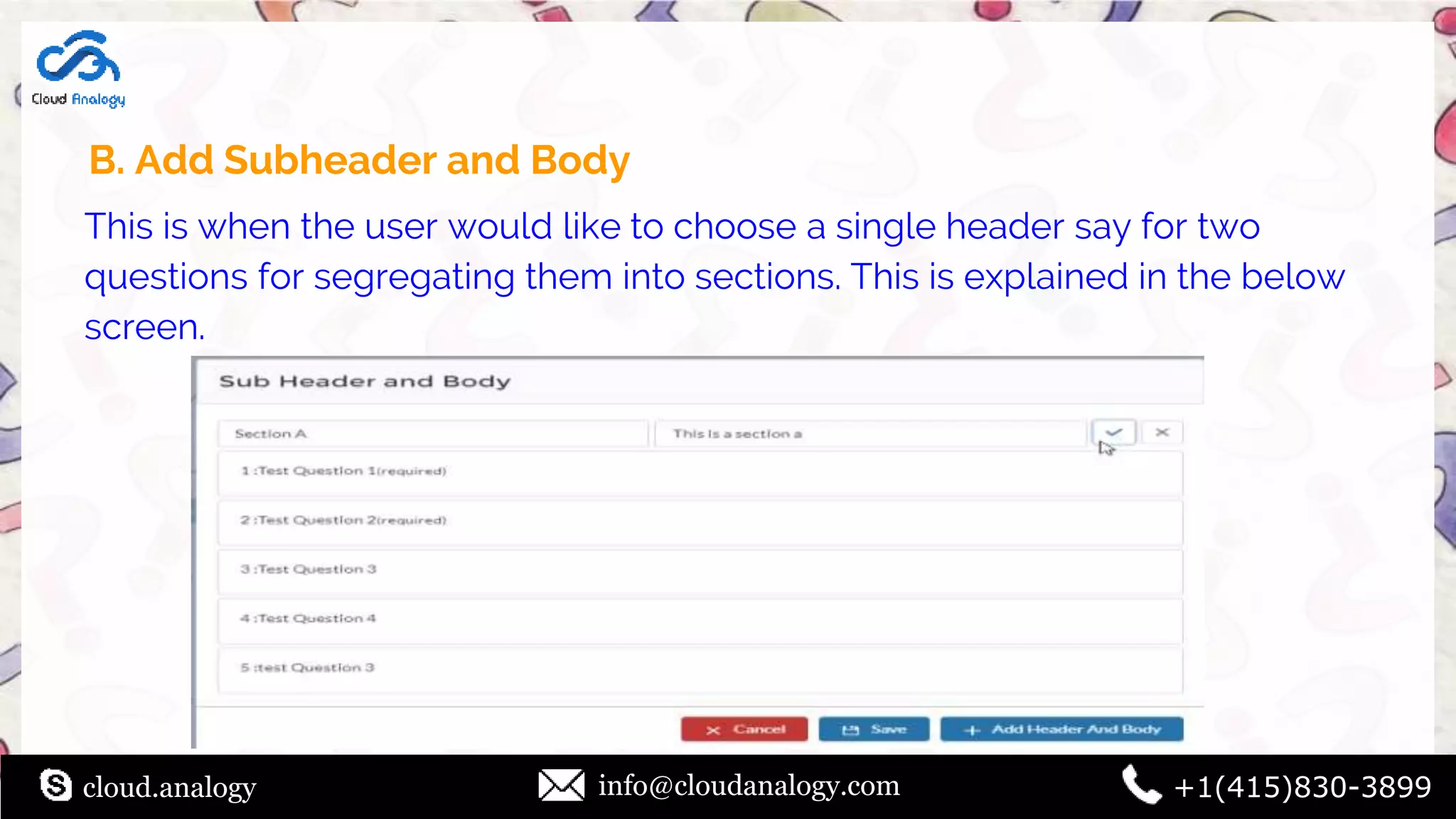 Create Questions with Survey force App | PPTX | Internet | Computing