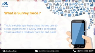 Create Questions with Survey force App | PPTX | Internet | Computing
