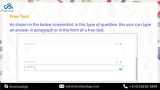 Create Questions with Survey force App | PPTX | Internet | Computing