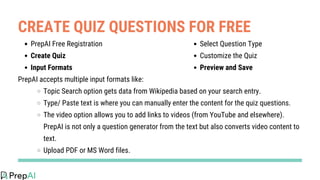 How to Create Quiz Questions in 6 Simple Steps | PDF