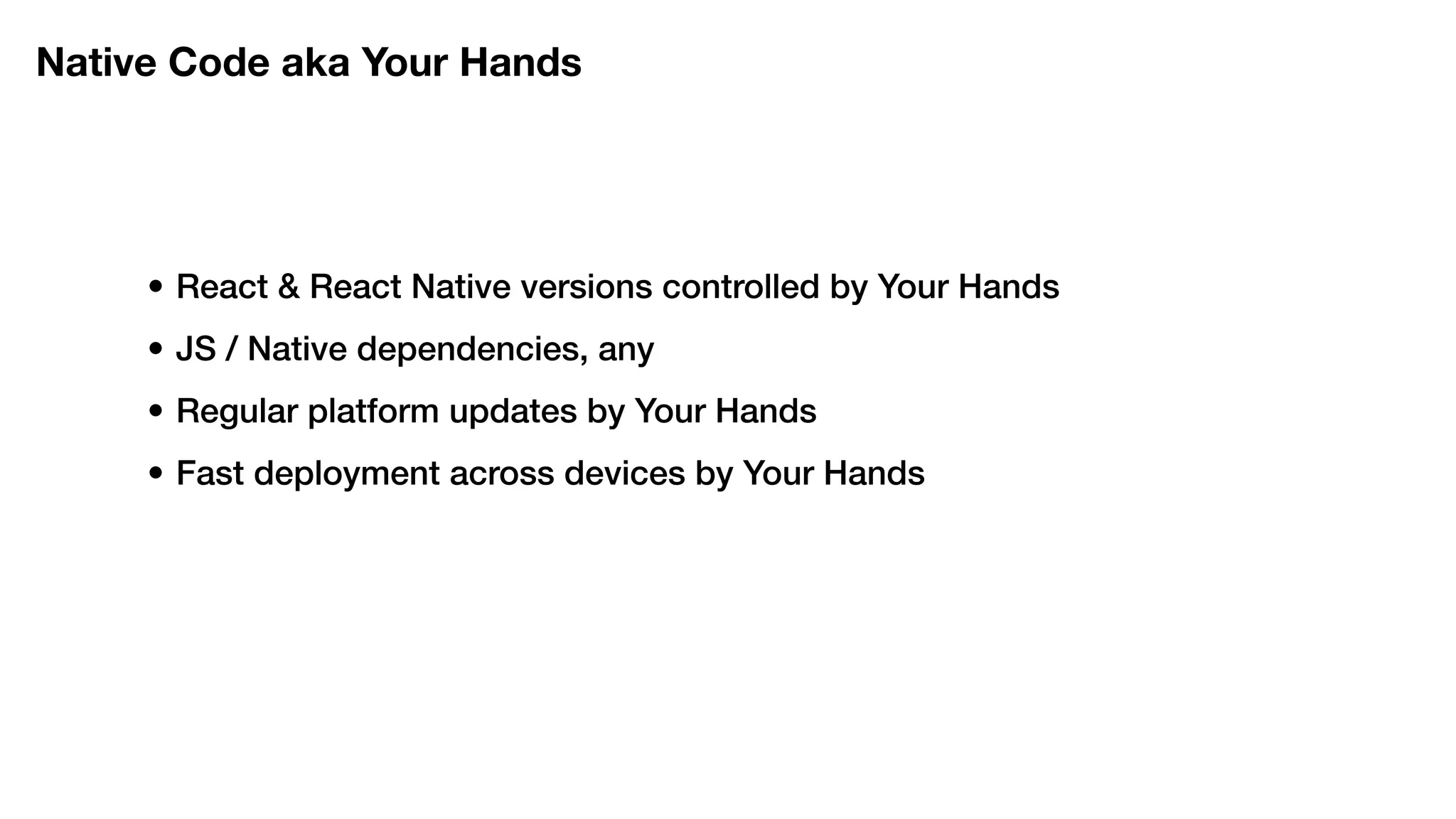 Create React Native App Vs Expo Vs Manually Ppt