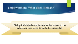 Create rock star teams leading through empowerment and trust | PPTX