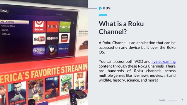 Create Roku Channels | PPTX | Home Entertainment Systems | Consumer ...