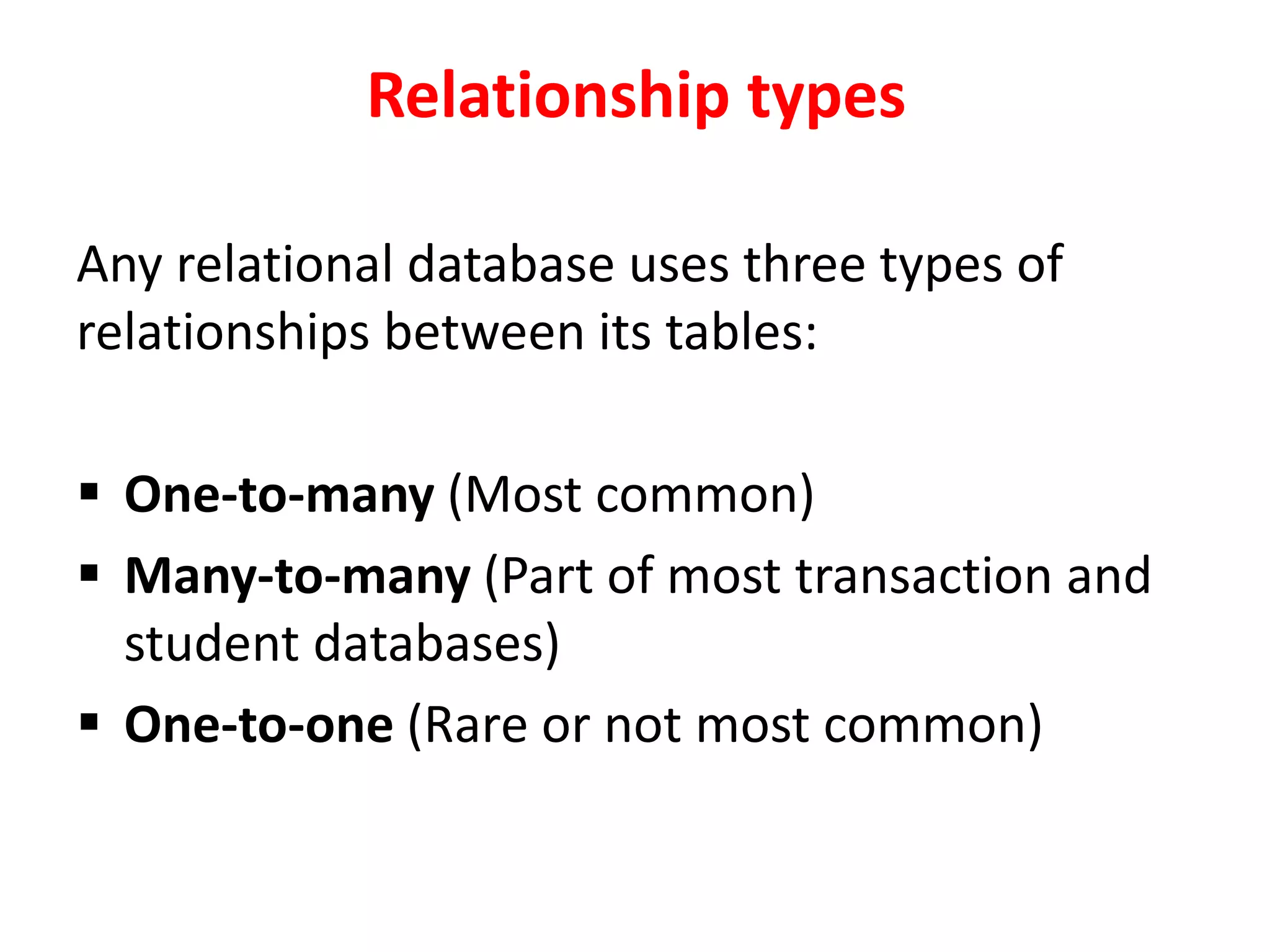 Create table relationships | PPTX