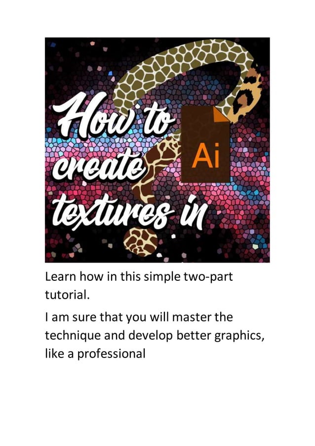 Create textures in ilustration | PDF