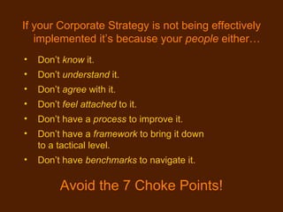 Overcoming The 7 Choke Points Of Strategy Implementation - Create The ...