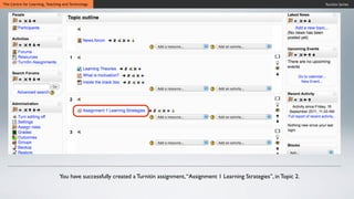 Create Turnitin Assignment in Moodle (Basic) | PPT