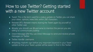 Create twitter account | PPT
