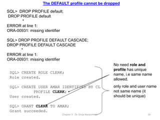 Create user database management security | PPT