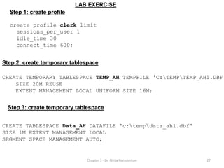 Create user database management security | PPT