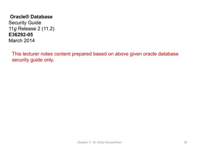 Create user database management security | PPT
