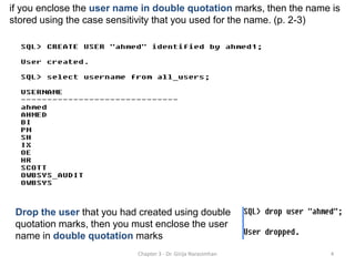 Create user database management security | PPT