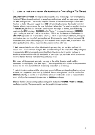 Create user to_sysdba | PDF